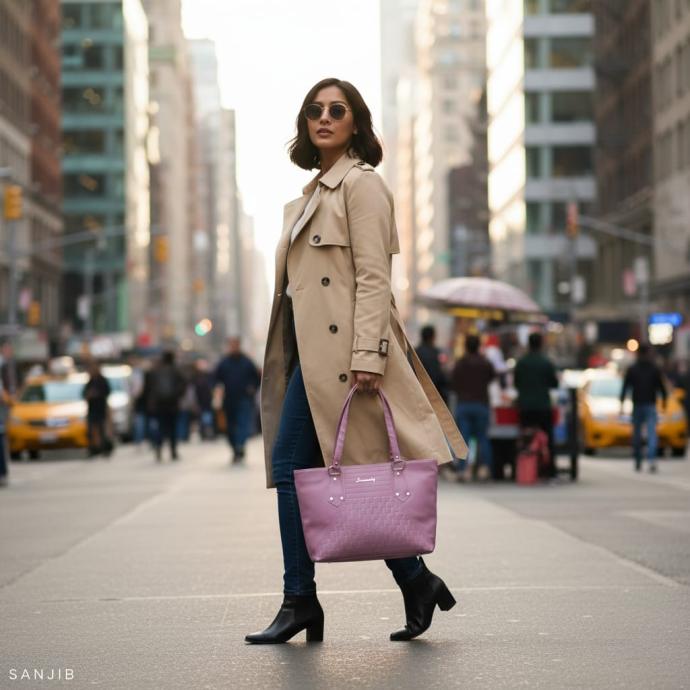 Product Details of Pink colour women handbag for everyday use pack of 1